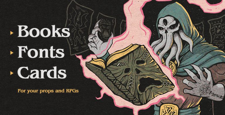 The Elder Props | The best necronomicon downloads. Fonts and cards for ...